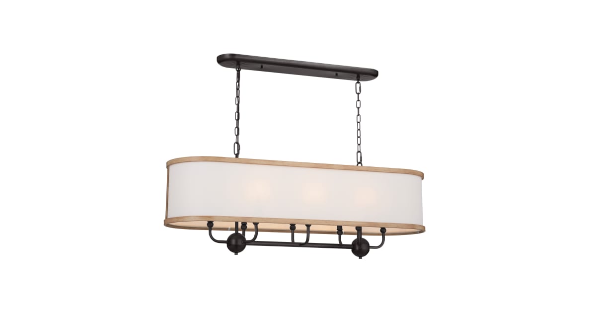 Kichler 52467AVI Heddle 8 Light 43" Wide Drum Chandelier | Ferguson Home