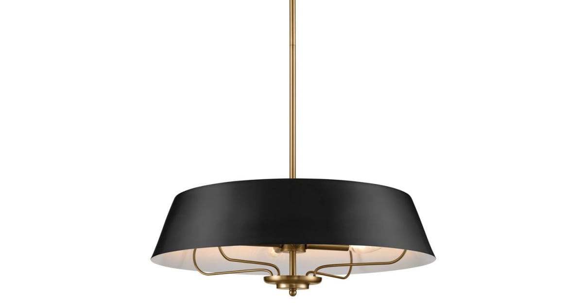 Kichler 52543BK Luella 4 Light 22" Wide Pendant | Ferguson Home