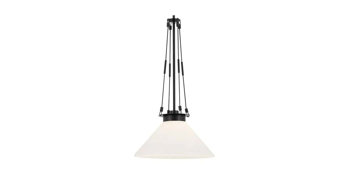 Kichler 52581BK Albers 19" Wide Pendant | Ferguson Home