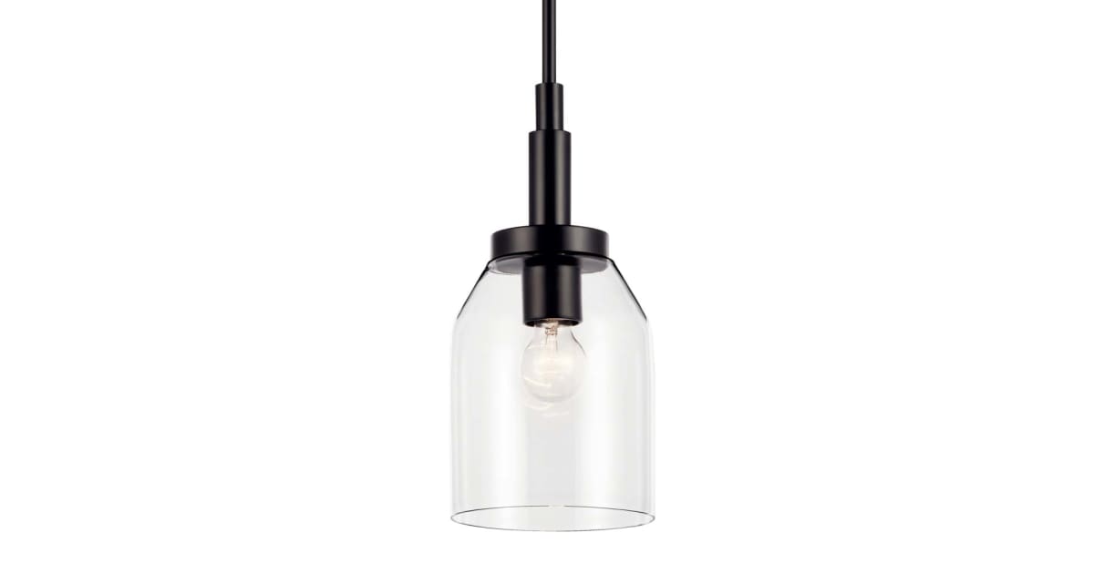 Kichler 52725BK Madden 7" Wide Mini Pendant | Ferguson Home
