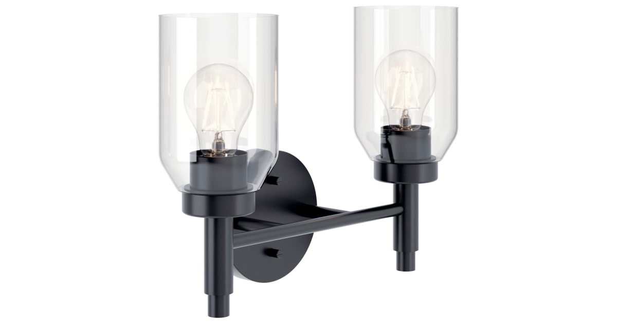Kichler 55184BK Madden 2 Light 15" Wide Vanity Light | Ferguson Home