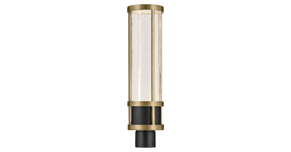 Kichler 59142BKT Camillo 23" Tall LED Post Light with Seedy Glass Shade ...