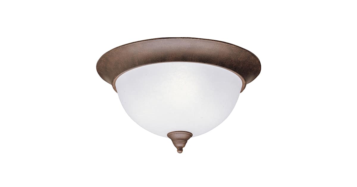 Kichler 8065TZ Dover 3 Light Flush Mount Indoor Ceiling Fixture ...