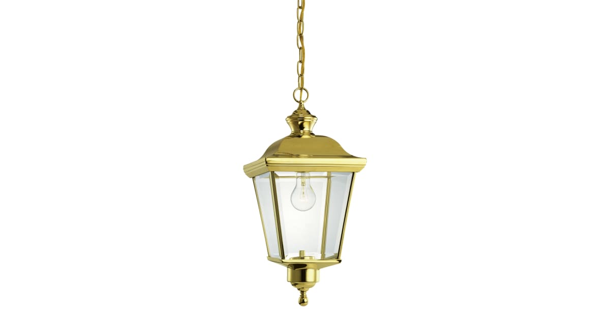 Kichler 9513PB Lifetime Finish Bay Shore 1 Light Outdoor Pendant ...