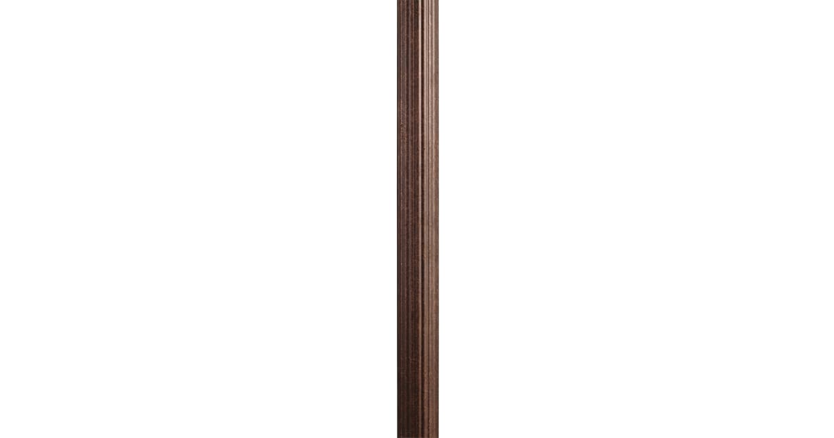 Kichler 9595AGZ 84" Direct Burial Fluted Aluminum Post | Build.com