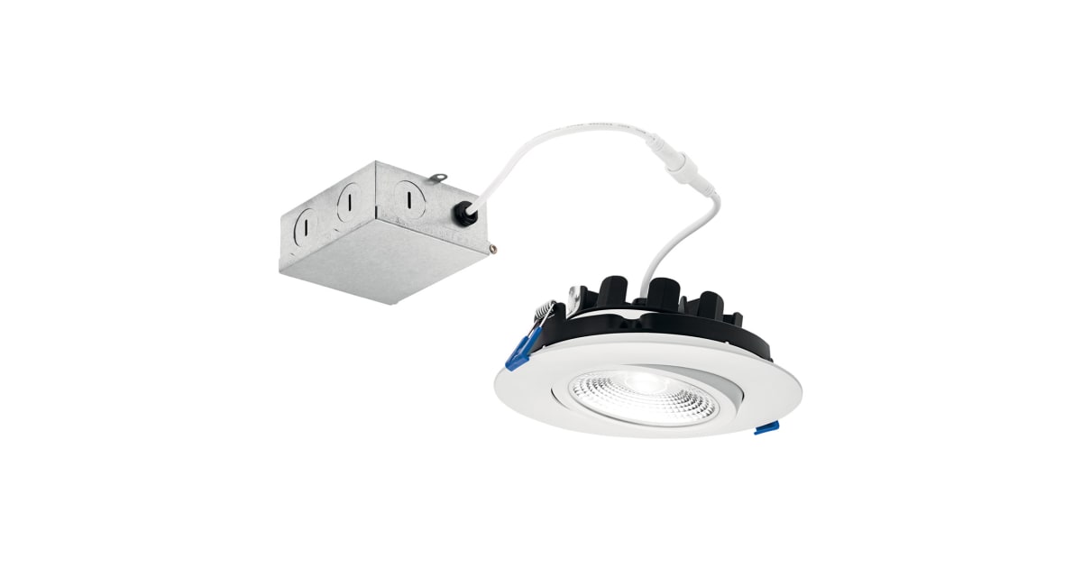 Kichler DLGM06R2790WHT LED Canless Recessed Light 6" Adjustable ...