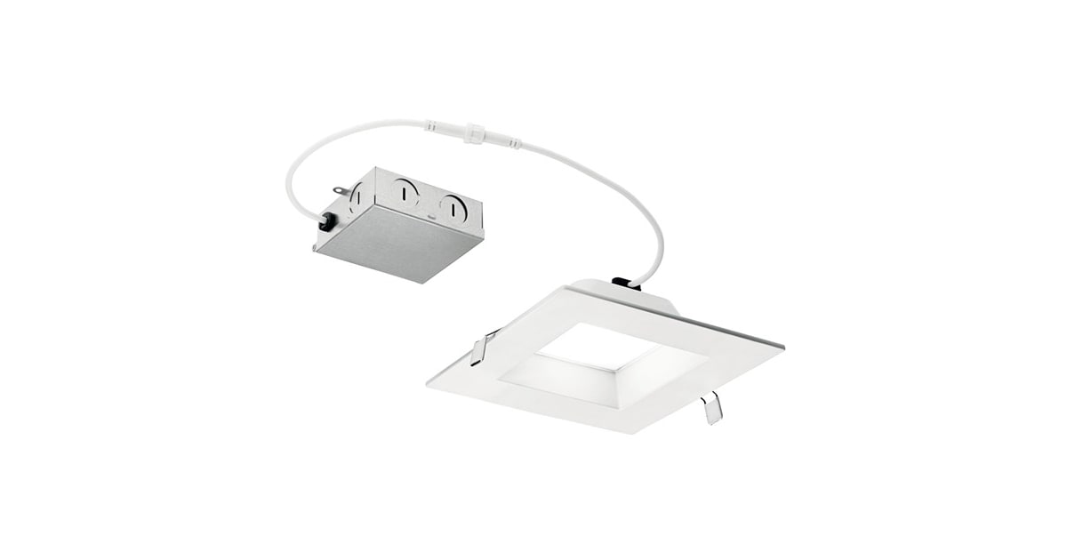 Kichler DLRC06S2790WHT LED Canless Recessed Light 6" Square Recessed ...