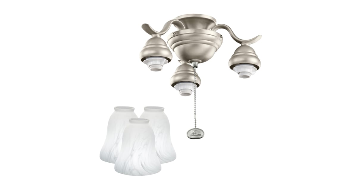 Kichler 3 Light Kit for Kichler Ceiling Fans | Build.com