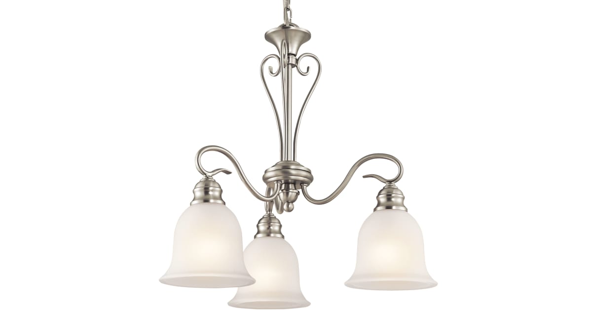 Kichler 42905NIL18 Tanglewood 3 Light 20" Wide LED Mini Chandelier with ...