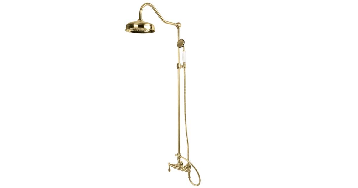 Kingston Brass CCK6177 Vintage Ceramic Disc Retrofit Shower System with ...