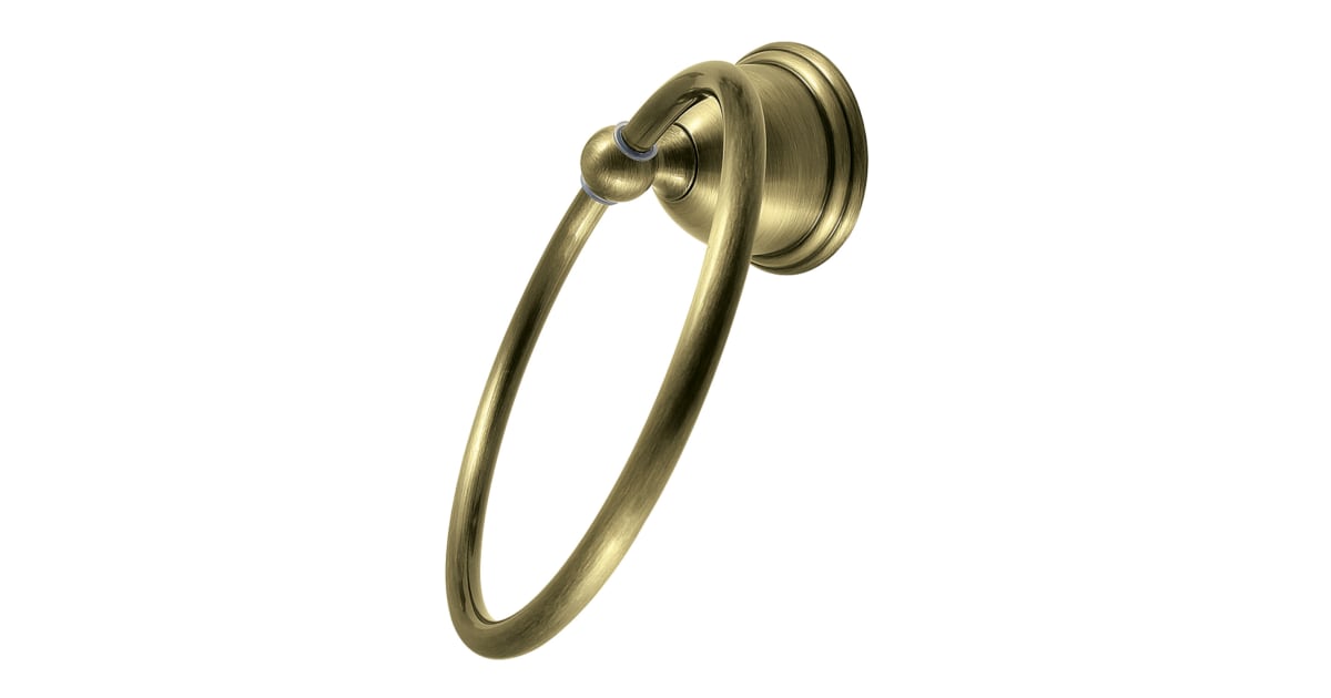 Kingston Brass BA3964AB Restoration 6-1/8" Wall Mounted Towel Ring ...