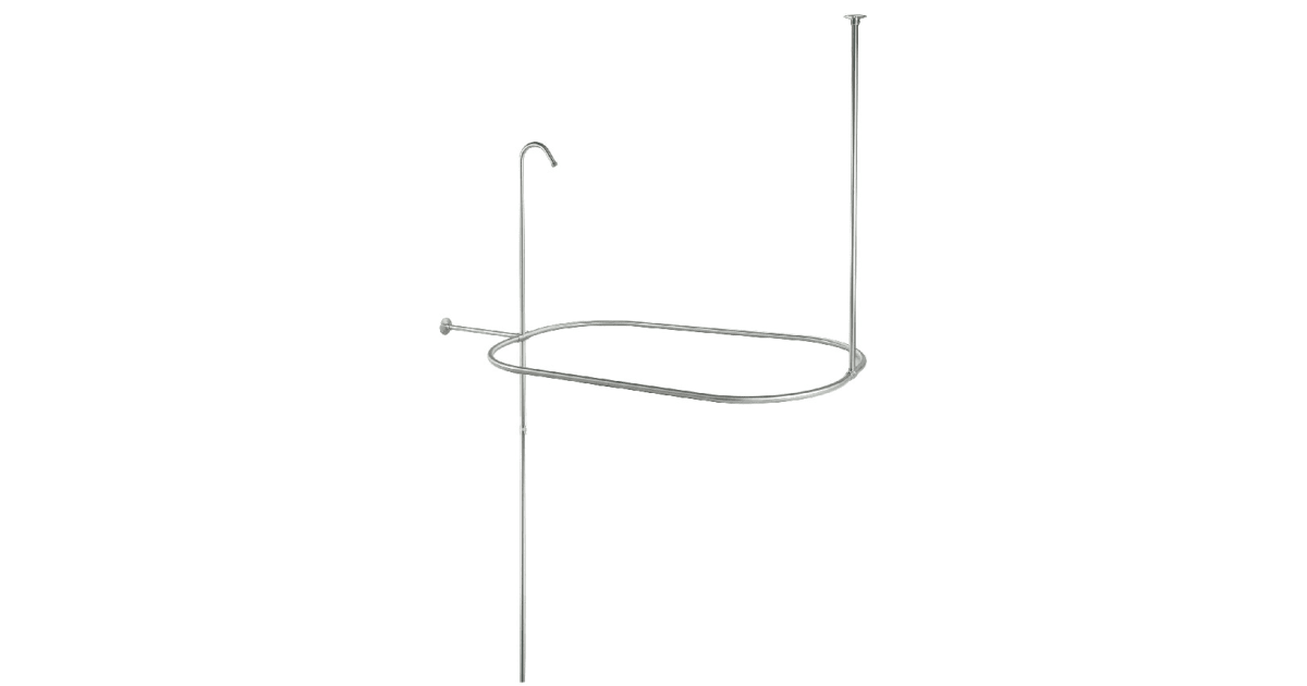 Kingston Brass CC10408 Vintage Oval Shower Riser With Enclosure | Build.com