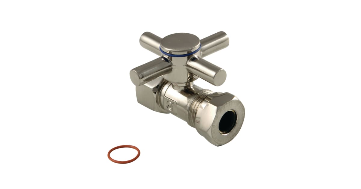 Kingston Brass CC44158DX Concord Straight Stop Valve - NPT Slip ...