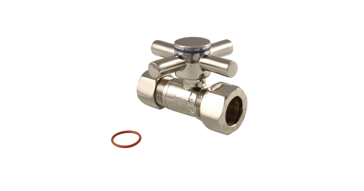 Kingston Brass CC44458DX Concord Straight Stop Valve - Compression ...