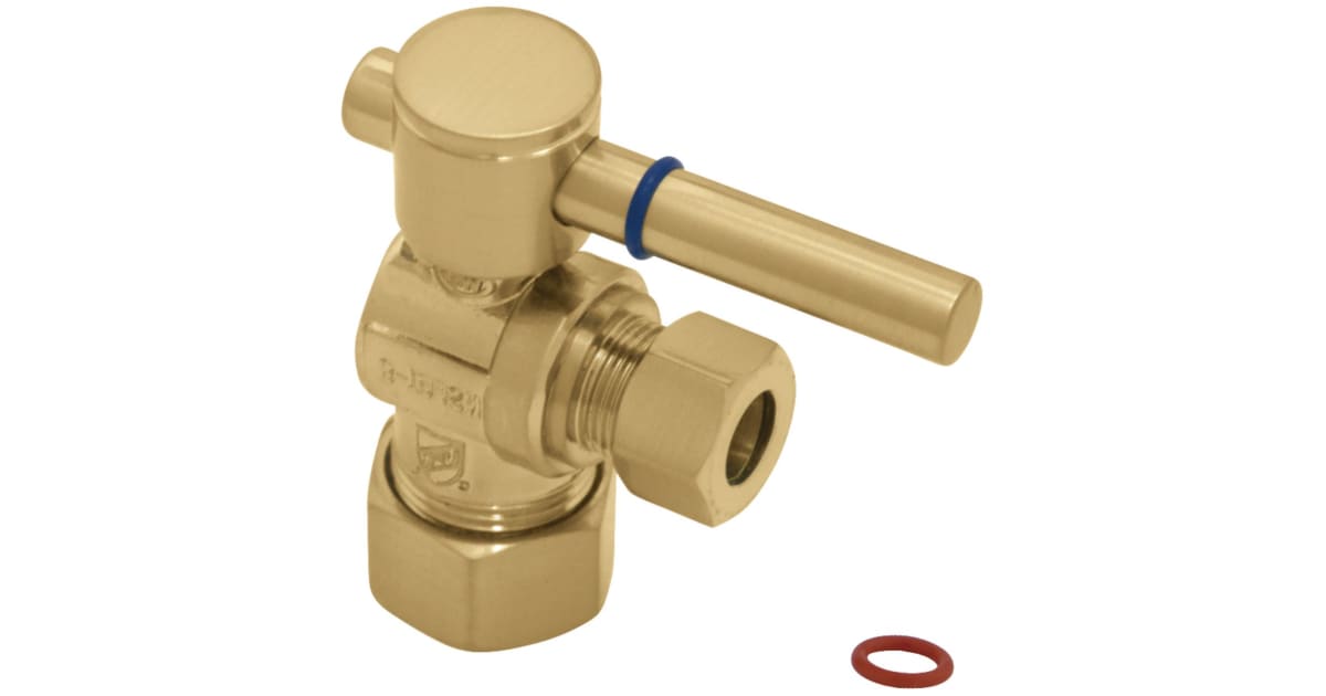 Kingston Brass CC53307DL Concord Quarter Turn Valves (5/8" X 3/8" OD ...