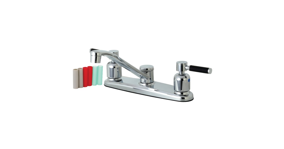 Kingston Brass FB111DKL Kaiser 1.8 GPM Standard Kitchen Faucet ...