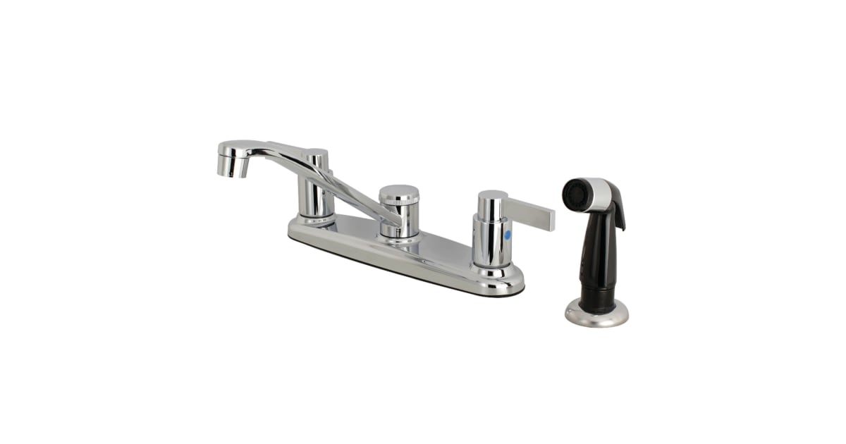 Kingston Brass FB112NDL NuvoFusion 1.8 GPM Standard Kitchen Faucet ...