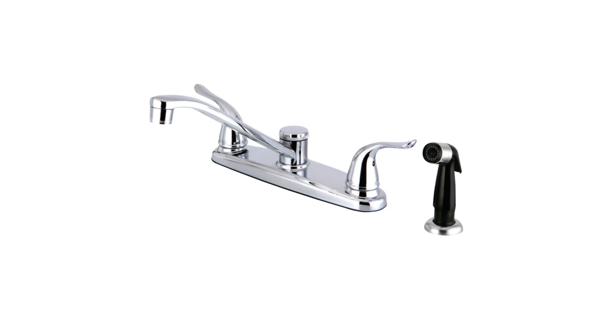 Kingston Brass FB2271YL Yosemite 1.8 GPM Standard Kitchen Faucet ...