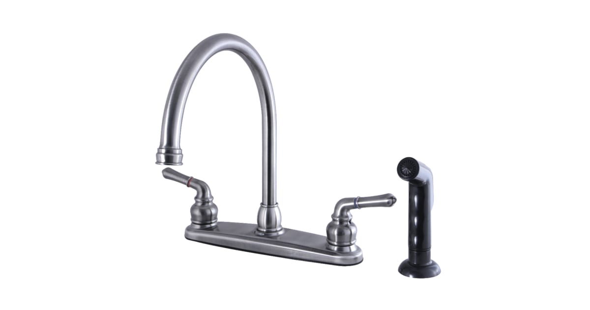 Kingston Brass FB794SP Magellan 1.8 GPM Standard Kitchen Faucet ...