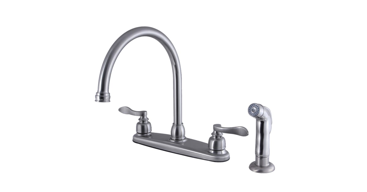 Kingston Brass FB798NFLSP NuWave French 1.8 GPM Standard Kitchen Faucet ...