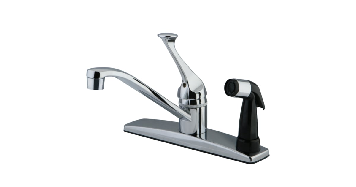 Kingston Brass KB0573 1.8 GPM Single Hole Kitchen Faucet - Includes ...