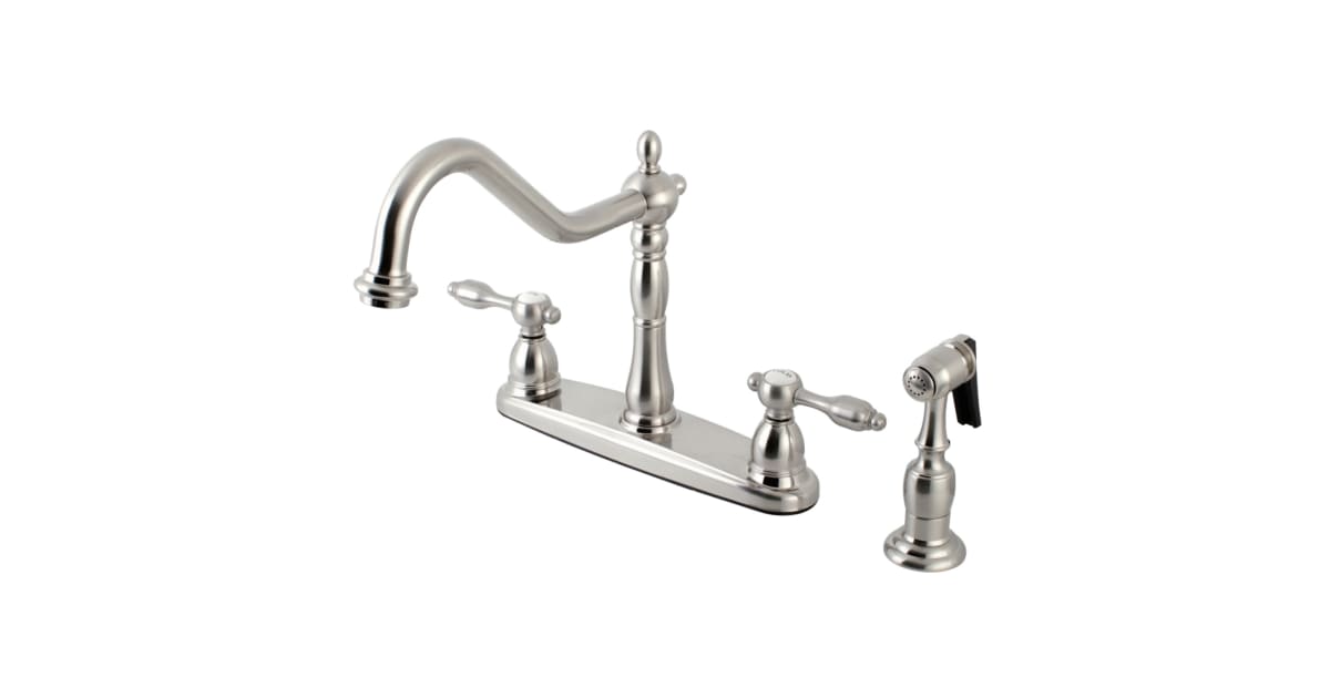 Kingston Brass KB1758TALBS Tudor 1.8 GPM Standard Kitchen Faucet ...