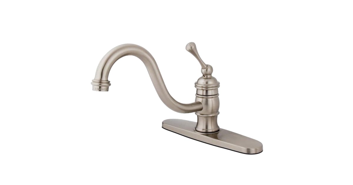Kingston Brass KB3578BLLS Vintage 1.8 GPM Single Hole Kitchen Faucet ...