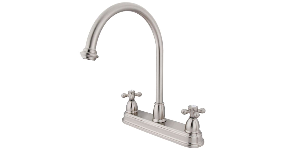 Kingston Brass KB3748AX Restoration 1.8 GPM Standard Kitchen Faucet ...