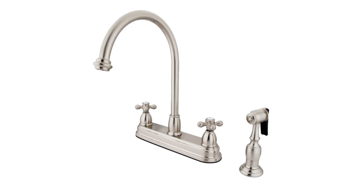 Kingston Brass KB3758AXBS Restoration 1.8 GPM Standard Kitchen Faucet ...