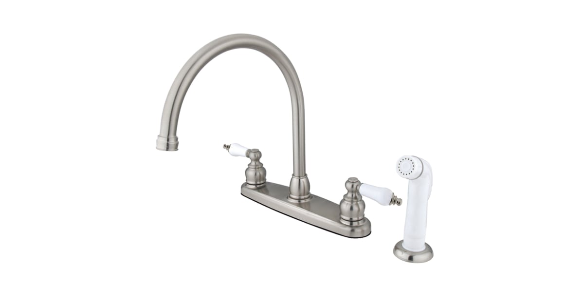 Kingston Brass KB728 Vintage 1.8 GPM Standard Kitchen Faucet - Includes ...