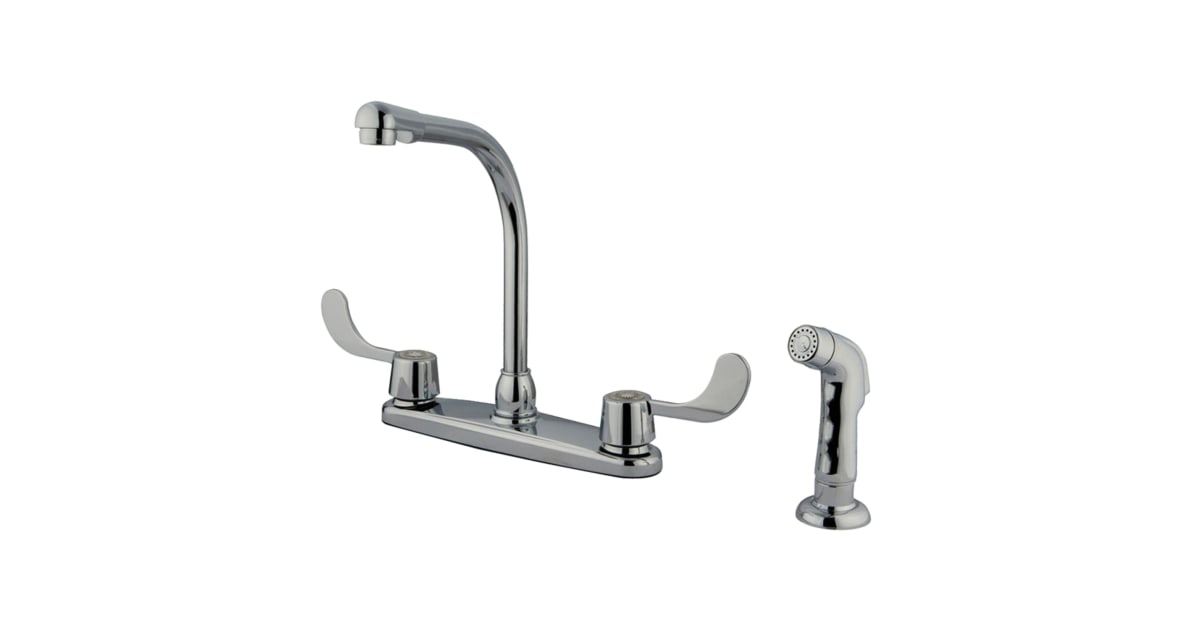 Kingston Brass KB762SP Magellan 1.8 GPM Standard Kitchen Faucet ...