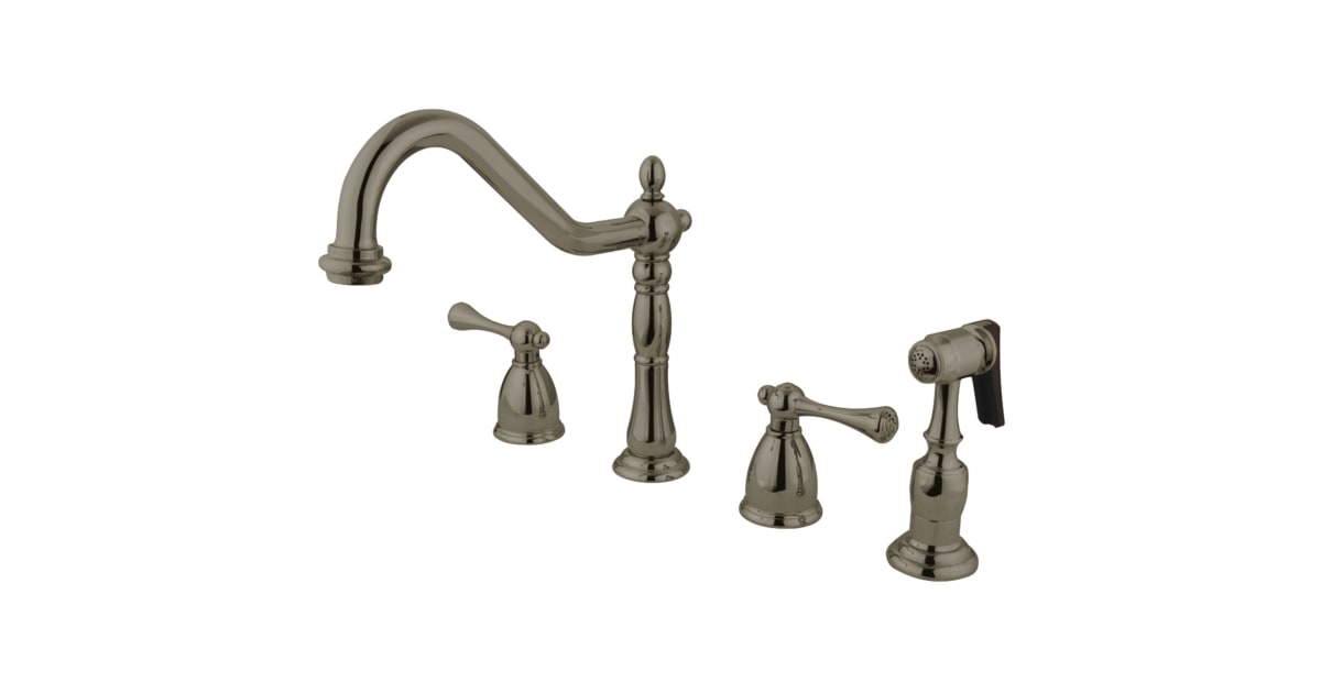 Kingston Brass KB7798BLBS English Country 1.8 GPM Widespread Kitchen ...