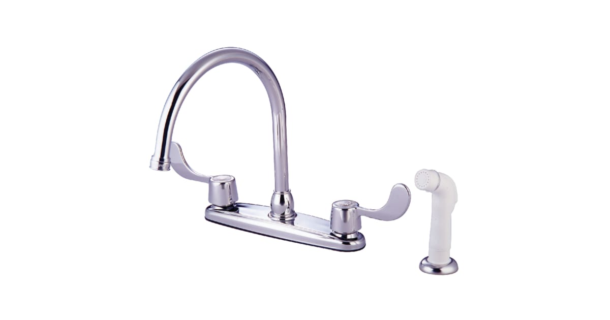 Kingston Brass KB782 Vista 1.8 GPM Standard Kitchen Faucet - Includes ...