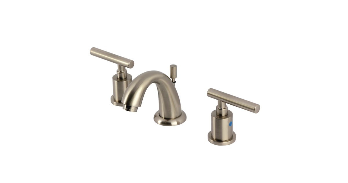 Kingston Brass KB8918CML Manhattan 1.2 GPM Widespread Bathroom Faucet ...