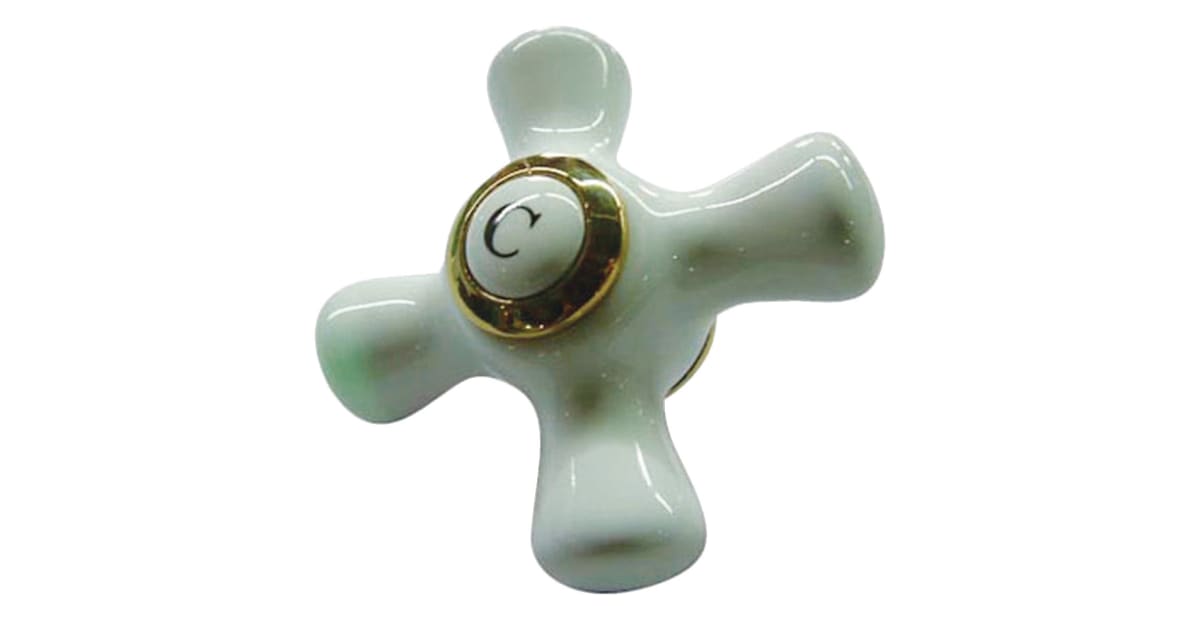 Kingston Brass KBH1602PXC Cold Porcelain Cross Handle, 3/8" X 16PT ...