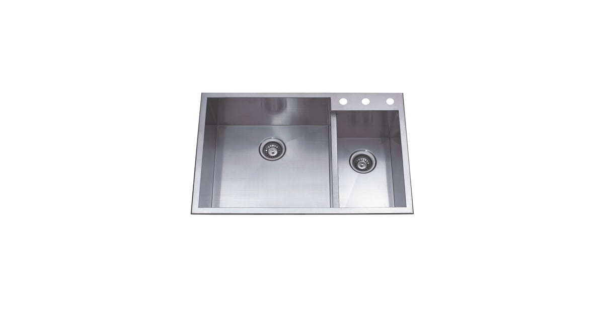 Kingston Brass KDS33229DBNR Uptowne 33" Double Basin Drop | Build.com
