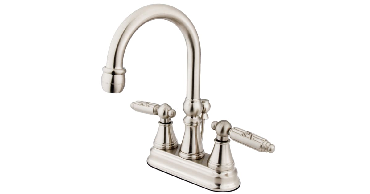 Kingston Brass KS2618GL Georgian 1.2 GPM Centerset Bathroom Faucet with ...