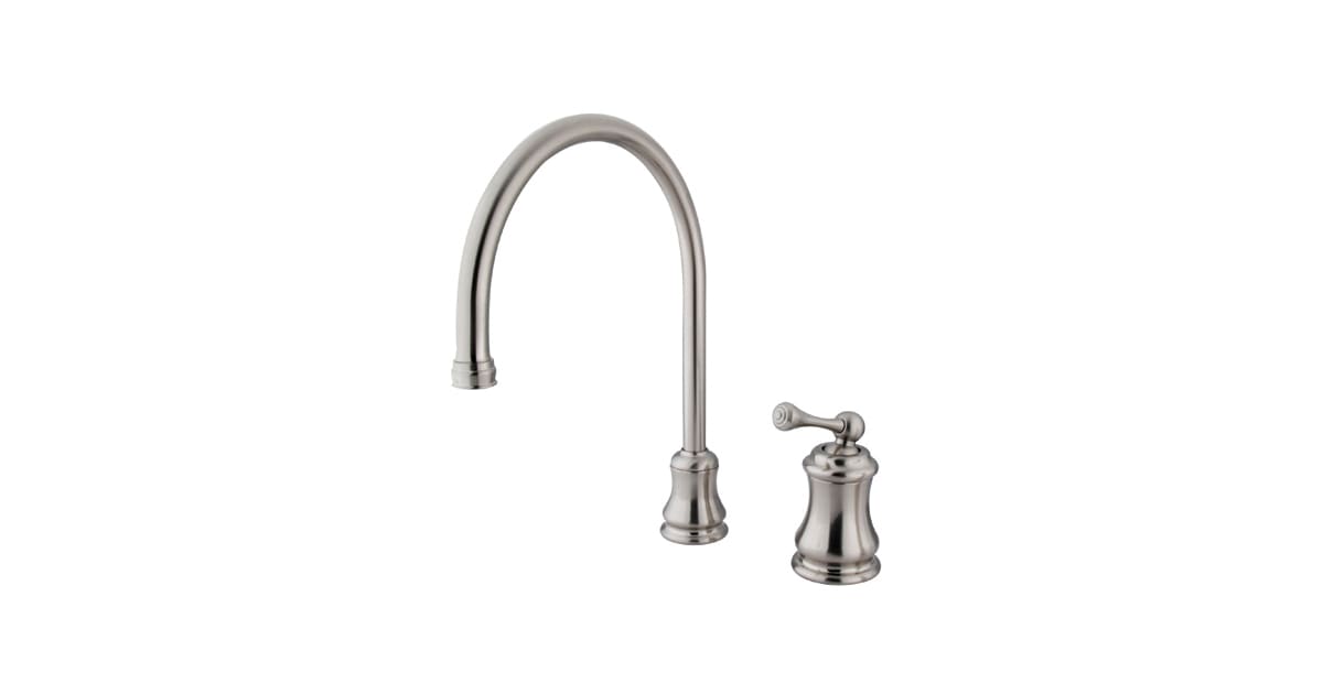 Kingston Brass KS3818BLLS Restoration 1.8 GPM Widespread Kitchen Faucet ...