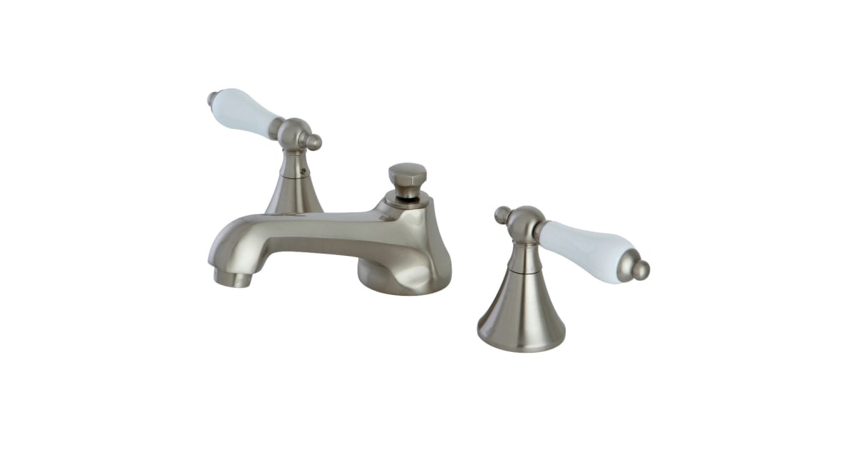 Kingston Brass KS4478PL 1.2 GPM Widespread Bathroom Faucet with Pop-Up ...