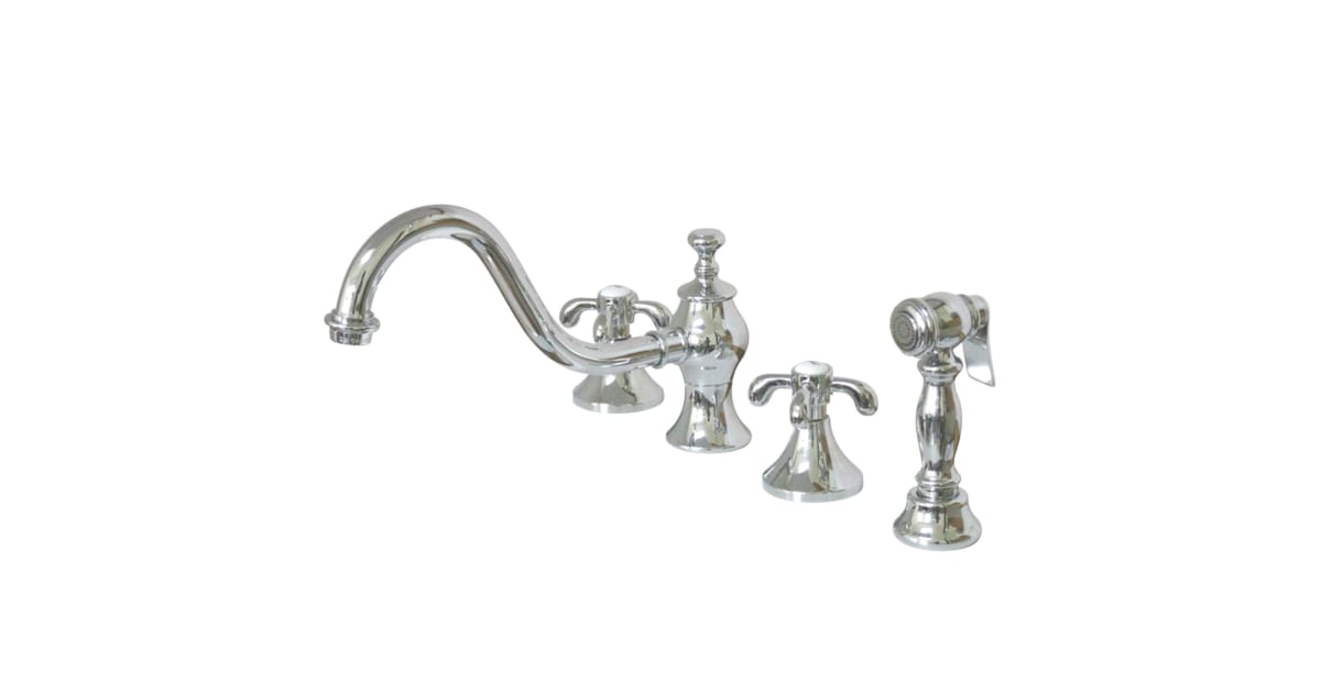 Kingston Brass KS7761TXBS French Country 1.8 GPM Widespread Kitchen ...