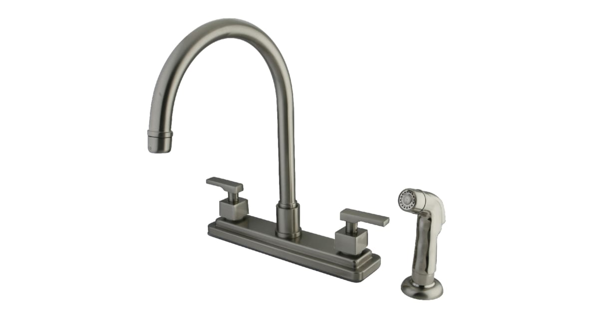 Kingston Brass KS8798QLL Executive 1.8 GPM Standard Kitchen Faucet ...