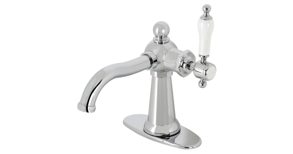 Kingston Brass KSD154KLCP Nautical 1.2 GPM Deck Mounted Single Hole ...