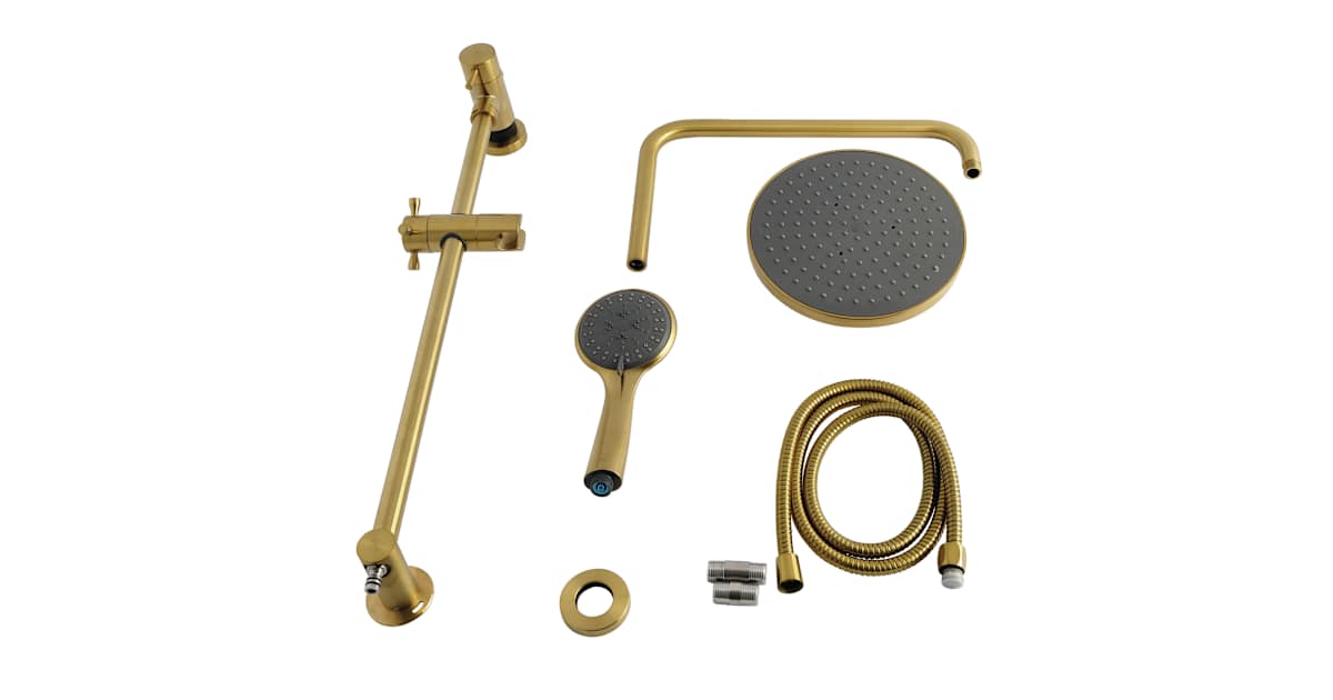 Kingston Brass KSG2397D Concord Ceramic Disc Shower System with Shower ...