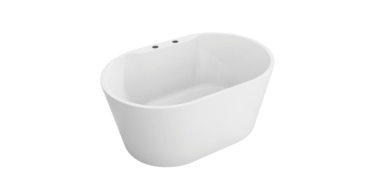 Kingston Brass VT7DE513423 Aqua Eden 51" Free Standing Acrylic Soaking ...