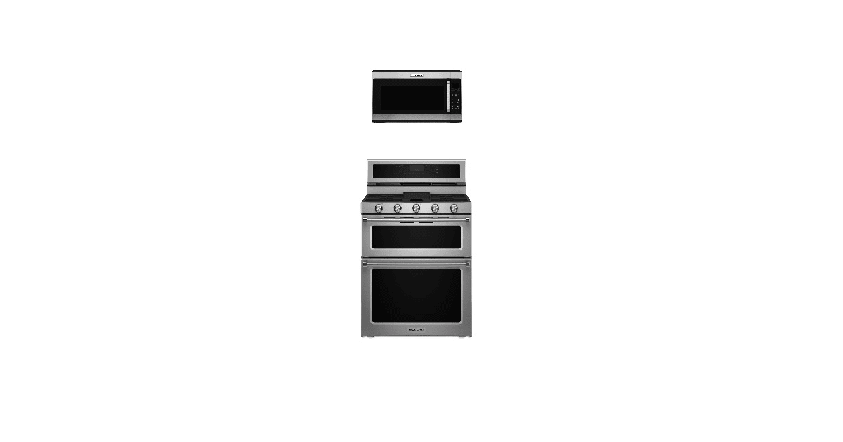 KitchenAid KA-2-PIECE-COOKING-PACKAGE-8 30 Inch Wide 6.7 Cu. Ft. Dual ...