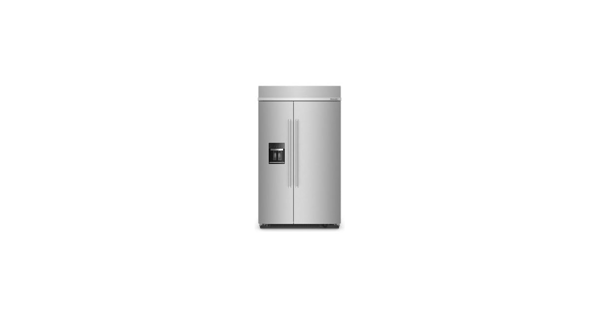 KitchenAid KBSD708MSS 29.4 Cu. Ft. Side By Side Built-In 48 Inch Wide ...