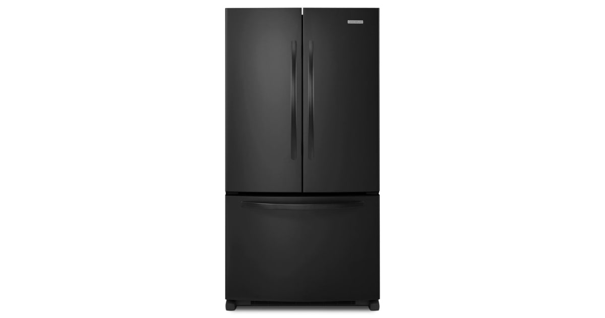 KitchenAid KBFS25ECBL 36 Inch 25.2 Cu. Ft. French Door Refrigerator ...