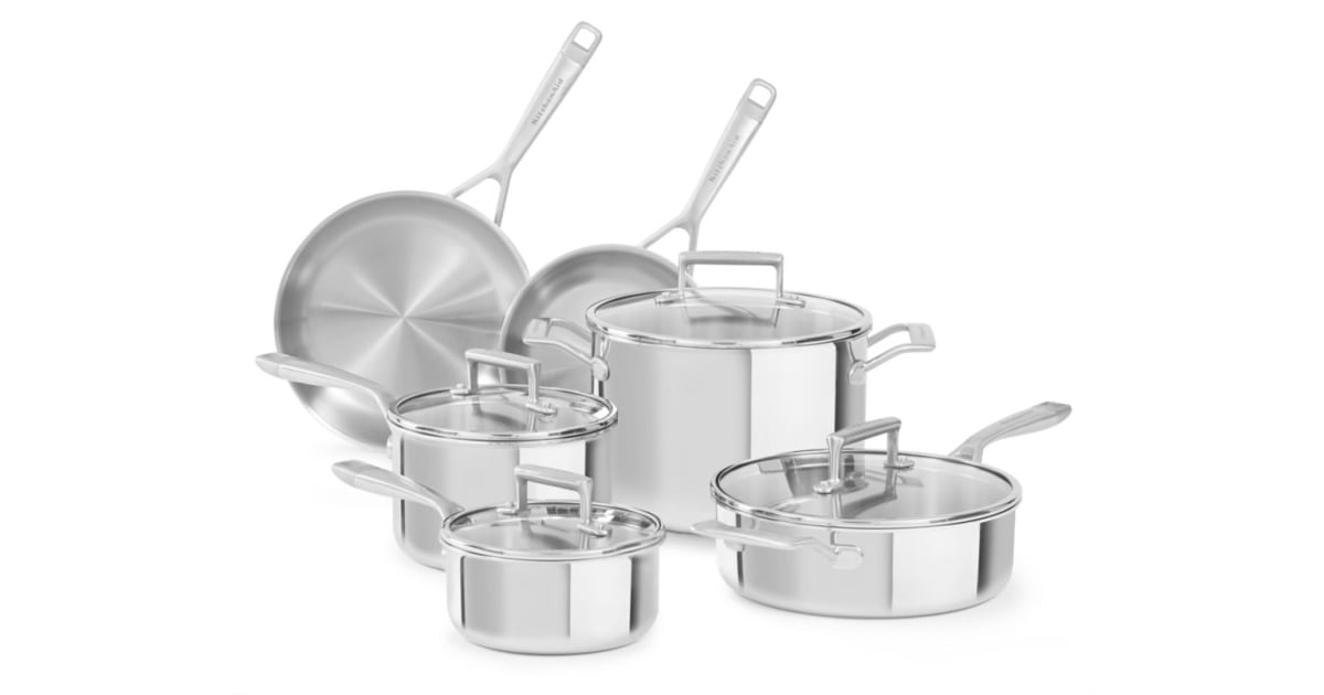 KitchenAid KC2TS10ST 10 Piece Cookware Set | Ferguson Home