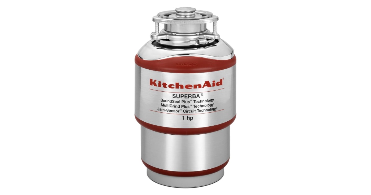 KitchenAid KCDS100T Single Horsepower Continuous Feed Food Waste ...