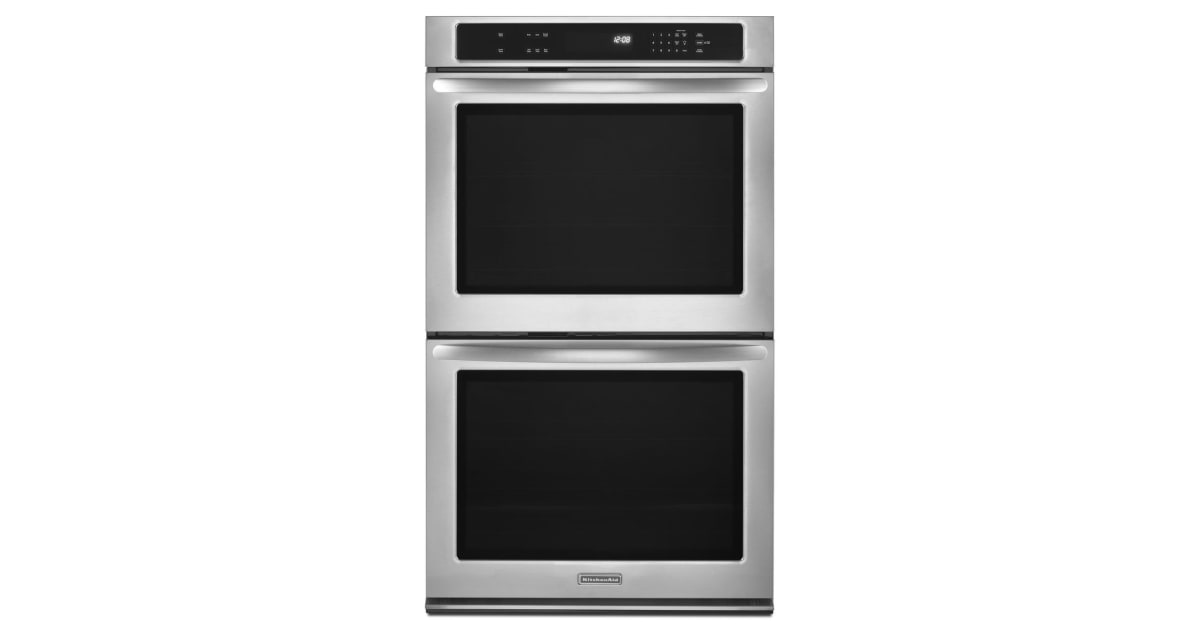 KitchenAid KEBK206BSS 30 Inch Wide 10.0 Cu. Ft. Electric Double Wall ...